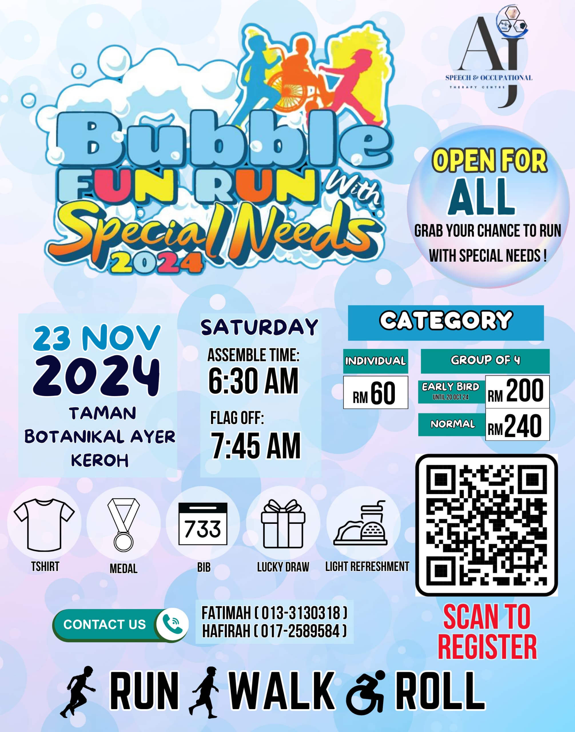 Bubble Fun Run With Special Needs 2024 | HeyJom